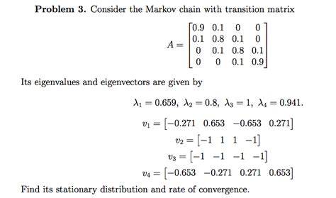 solved consider the markov chain with transition matrix a