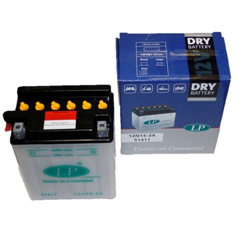 Batterie tracteur tondeuse sans acide 12N14 3A 12 V 14 Ah borne à