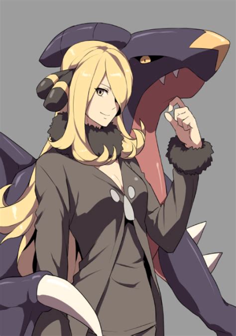 Cynthia And Garchomp By Gwtf Pokemon Show Pokemon Pokemon Champions