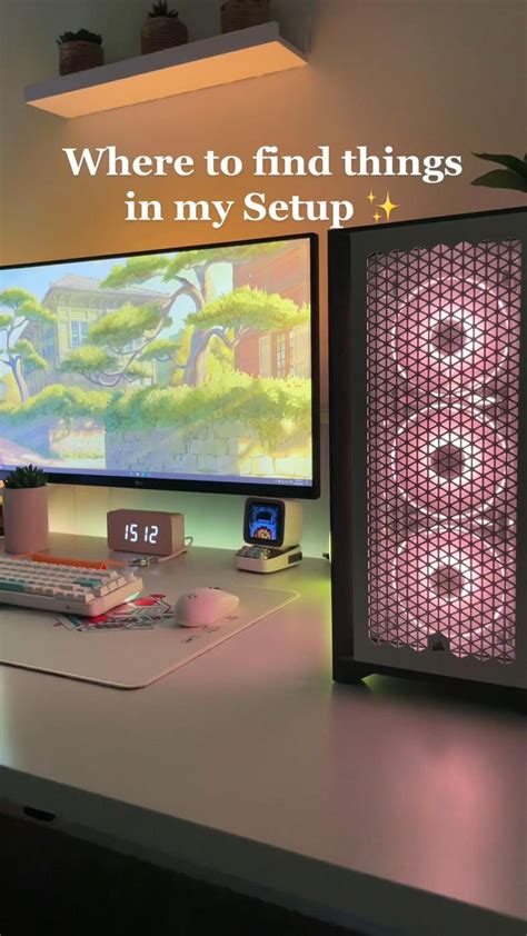 Things In My Setup Cozy Gaming Setups Gameroom Ideen Gamer Zimmer