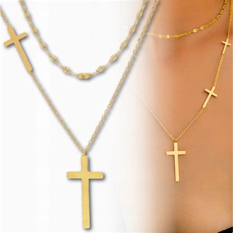 Naszyjnik Damski Złoty Boho Pozłacany 18K Stal chirurgiczna 316L