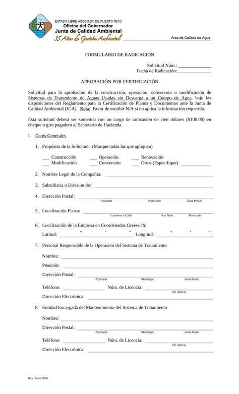 PDF FORMULARIO DE RADICACIÓN Fecha de Radicación PDF