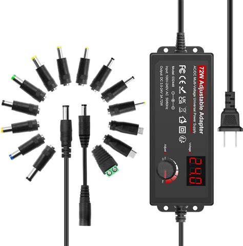 Amazon SoulBay Reverse Polarity 30W Universal AC DC Adapter