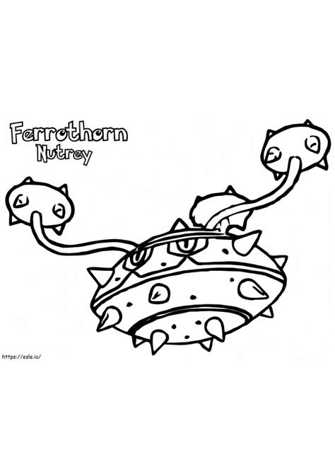 Ferrothorn Para Impress O Para Colorir