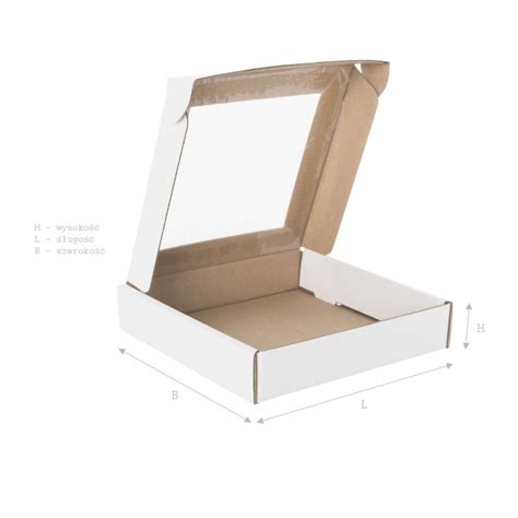 Pudełko z okienkiem 205x205x30 mm 500 sztuk