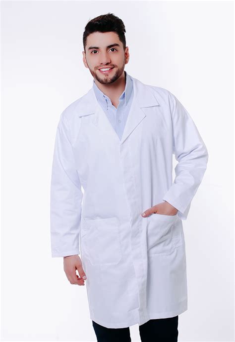 Bata laboratorio manga larga botón CYDP