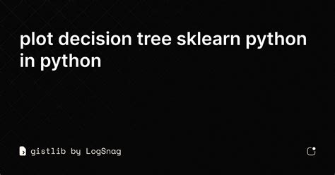 gistlib plot decision tree sklearn python in python
