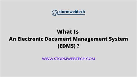 What Is An Electronic Document Management System EDMS