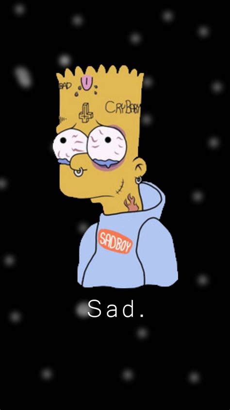 Sad Boy Hd Wallpaper Aesthetic Wallpaper Bart Simpson Sad Edit Images
