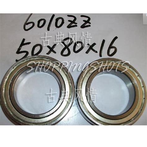1pcs 6010 2Z ZZ Deep Groove Ball Bearing ABEC1 50x80x16 50 80 16