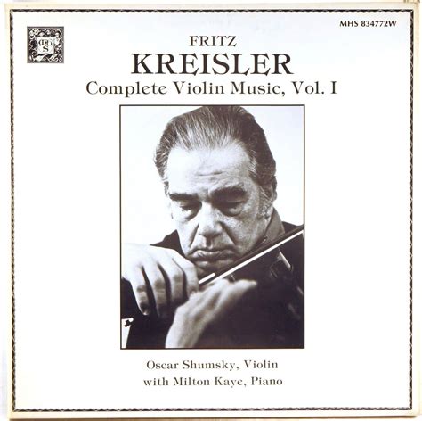 Popsike Lp Box Mhs W Fritz Kreisler Oscar Shumsky