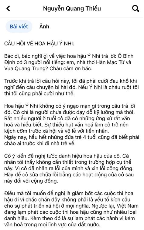 Nhà văn Nguyễn Quang Thiều cười đau khổ khi nghe phát ngôn của Hoa