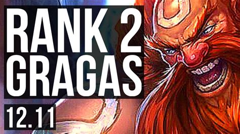 GRAGAS Vs GAREN TOP Rank 2 Gragas 10 1 7 Dominating Rank 13 TR
