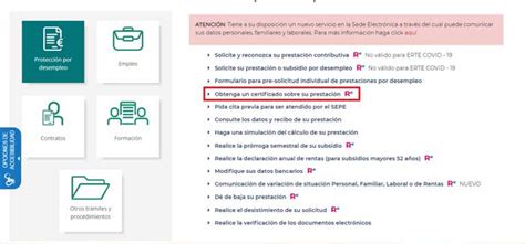 Certificado de Prestación Por Desempleo Sepe 2024