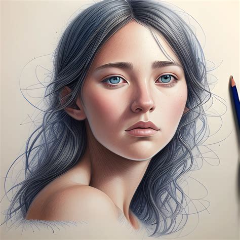 Colored Pencil Art On Paper Highly Detailed Artstation Portra