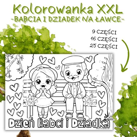 Babcia I Dziadek Na Awce Kolorowanka Xxl Sklep Online