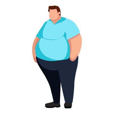 Obese Man Clip Art Vector Illustration Vector Art At Vecteezy