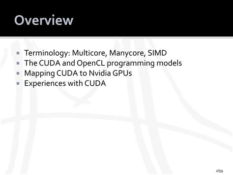 ppt an introduction to cuda opencl and manycore graphics processors powerpoint presentation