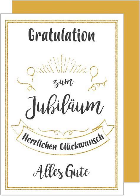 A4 XXL 25 Jubiläum Karte DAUMEN HOCH mit Umschlag edle Jubiläumskarte