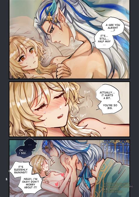 Lumine And Neuvillette Genshin Impact Drawn By Shikacchin Danbooru