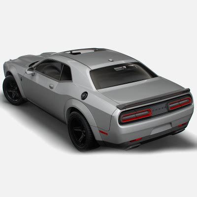 Dodge Challenger SRT Super Stock Black Package 2023 3D Model By