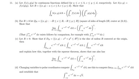 solved let f x g y be continuous functions defined for a