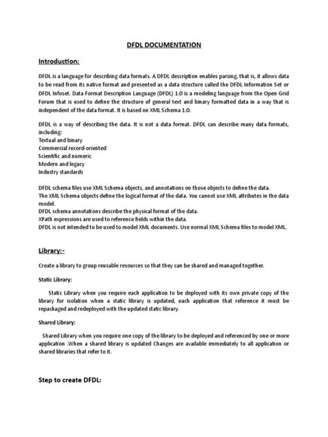 dfdl document pdf comma separated values xml