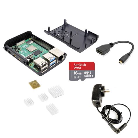 raspberry pi 4 b 4gb kit element14 completo 16gb ⋆ starware