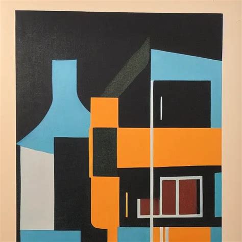 A Bauhaus Style Painting Of A Night Club Stable Diffusion Openart