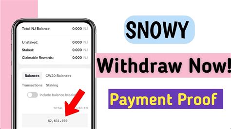 Snowy Withdraw Inj Wallet New Airdrop Instant Payment Youtube