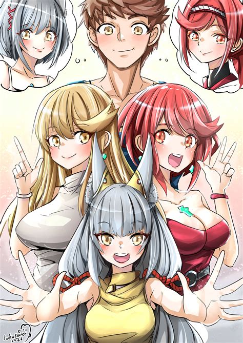 Pyra Mythra Nia Rex Nia And 2 More Xenoblade Chronicles And 3