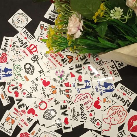 Tatuaje Temporal Pack De 130 Tatuajes Surtidos Para Bodas Yatatu