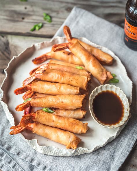 Easy Shrimp Spring Rolls Saltnpepperhere