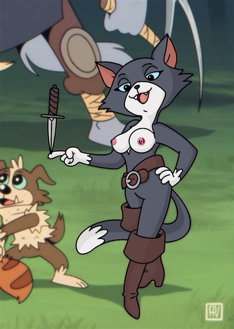 Rule 34 Belt Black Fur Boots Breasts Breasts Out Cat Ears Cat Tail Dreamworks Feline Female