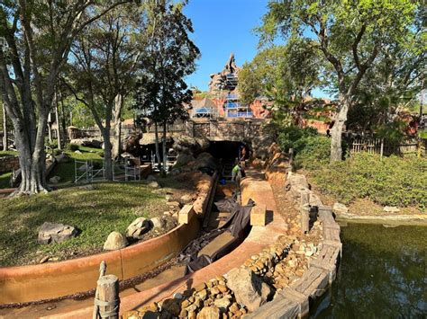 Spray Paint Marks Future Construction On Splash Mountain For Tianas