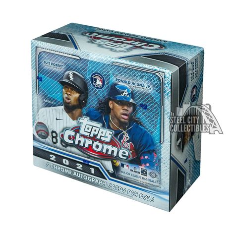 2021 Topps Chrome Baseball HTA Jumbo Hobby Box Steel City Collectibles
