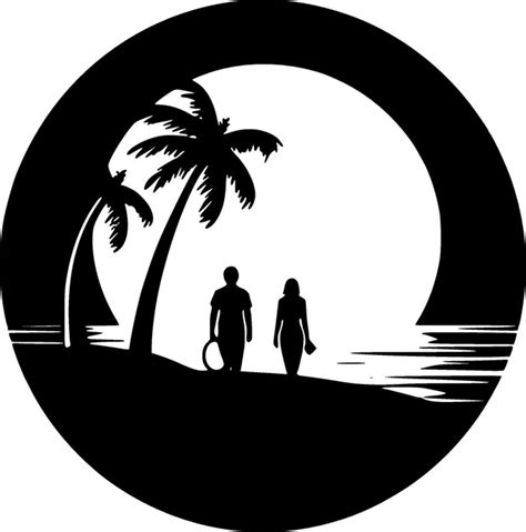 Logotipo vectorial de alta calidad de playa ilustración vectorial ideal