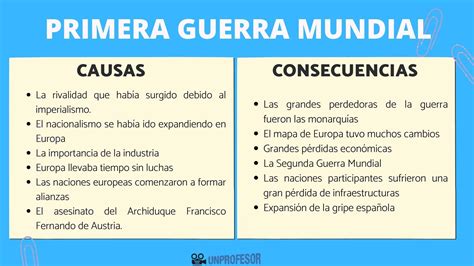 10 Causas Y 10 Consecuencias De La Primera Guerra Mundial Porn Sex