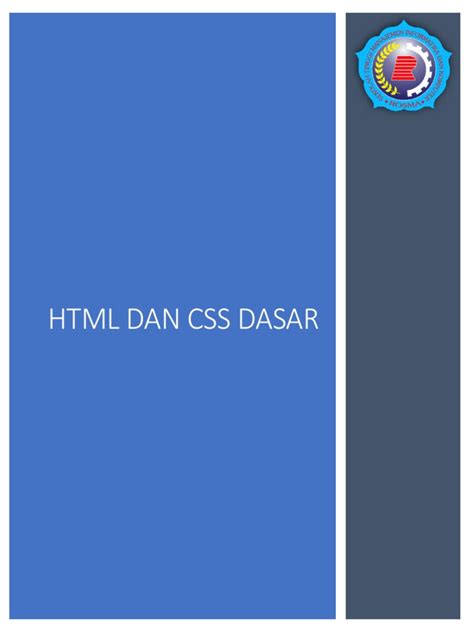html dan css dasar pdf