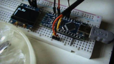 Thermometer On The Arduino Nano OLED 0 96 Inch 128x64 And Temperature