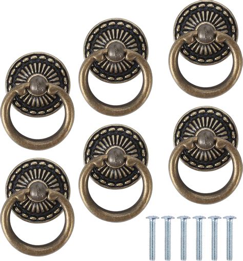 KAILEE 6 pièces boutons de meubles anneau poignée de meuble boutons d