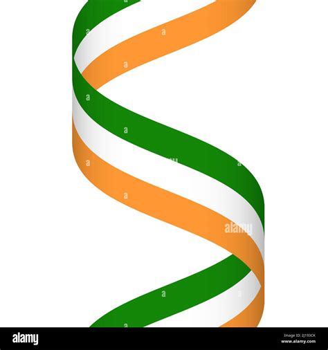 National Tricolor Ribbon Of India Stock Vector Image Art Alamy