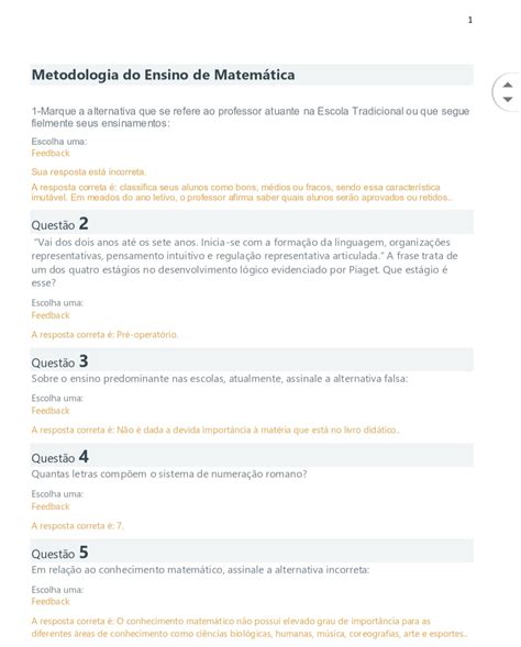 metodologia do ensino da matemática Matemática