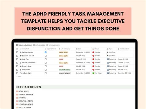 Adhd Friendly Notion Template