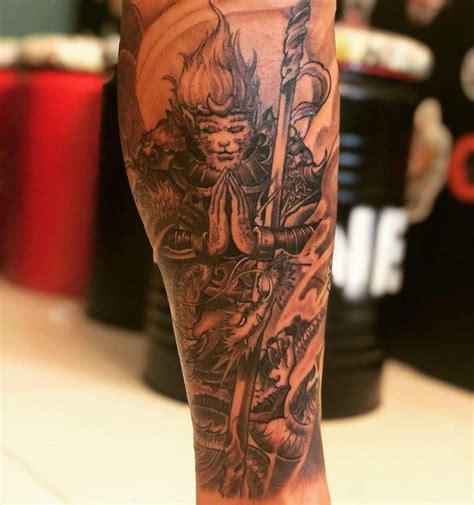 101 Amazing Monkey King Tattoo Designs You Need To See King Tattoos