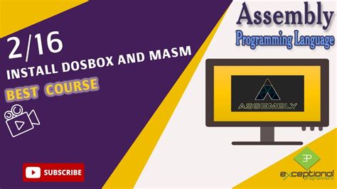 install masm and dosbox masm installation how to install masm in windows 10 part 2 16 youtube