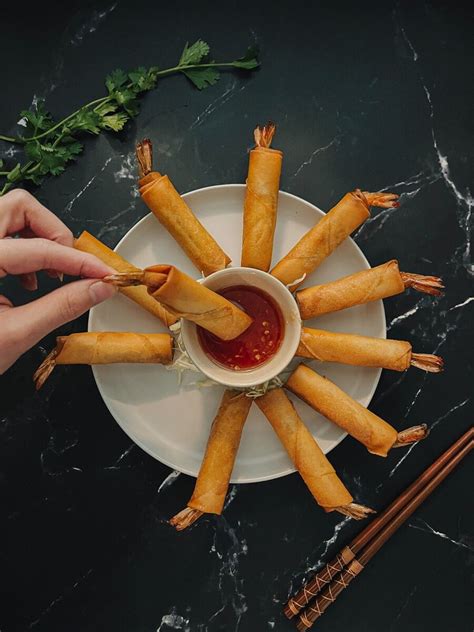 Thai Crispy Shrimp Spring Rolls Recipe
