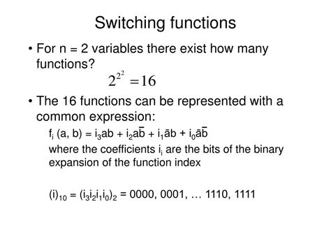 ppt switching functions powerpoint presentation free download id 2899637