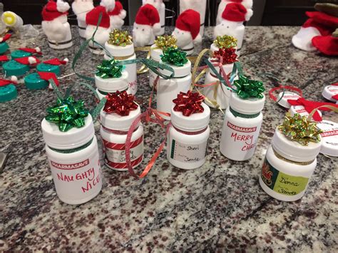 Pill Bottle Presents Pill Bottle Crafts Christmas Crafts Pill Bottles