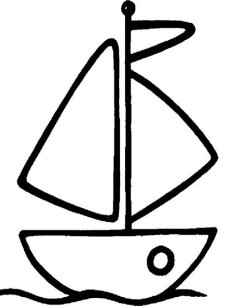 Coloriage Un Bateau Facile T L Charger Et Imprimer Gratuit Sur